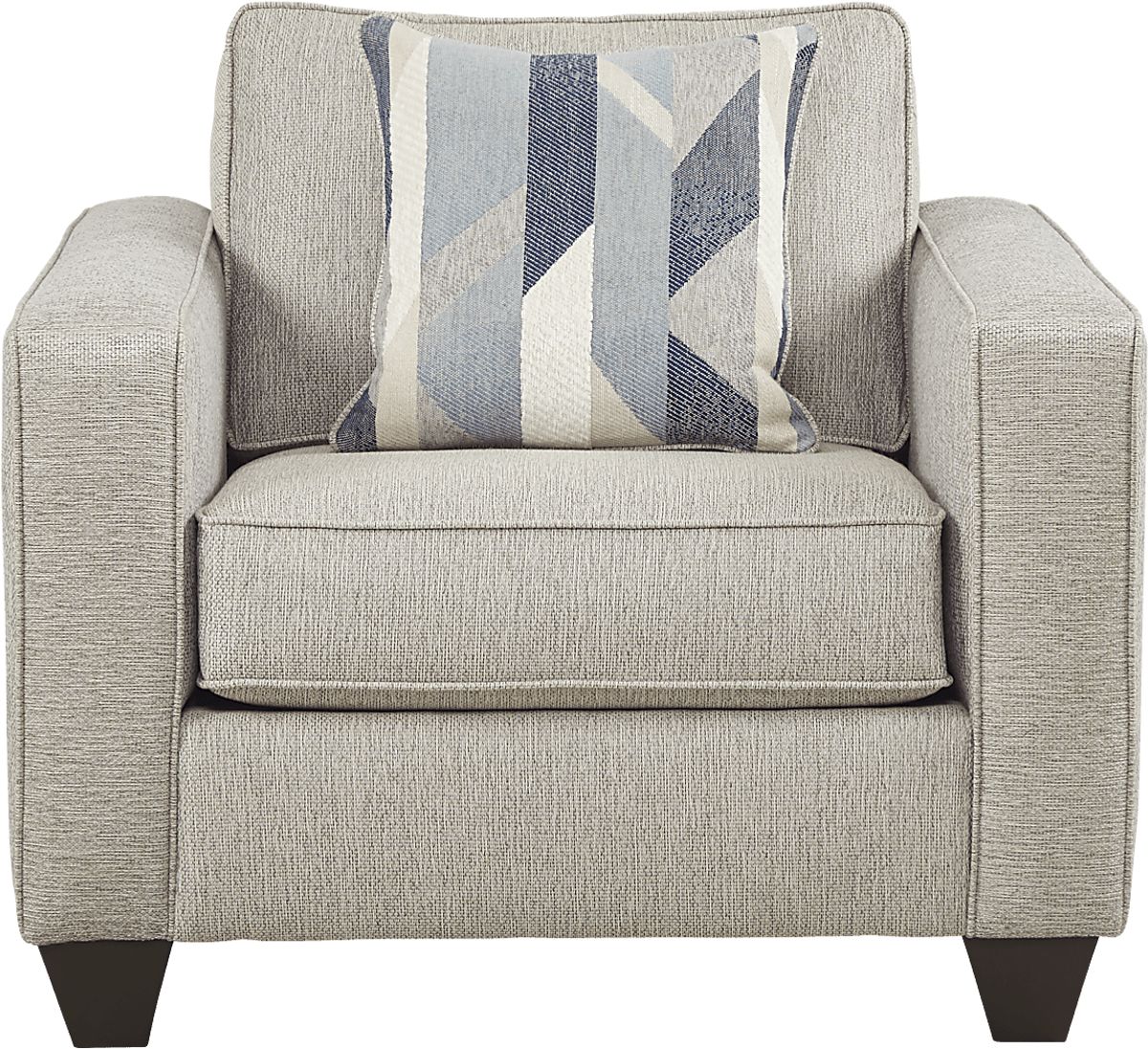 Ridgewater Light Gray Textured Chair | Rooms to Go
