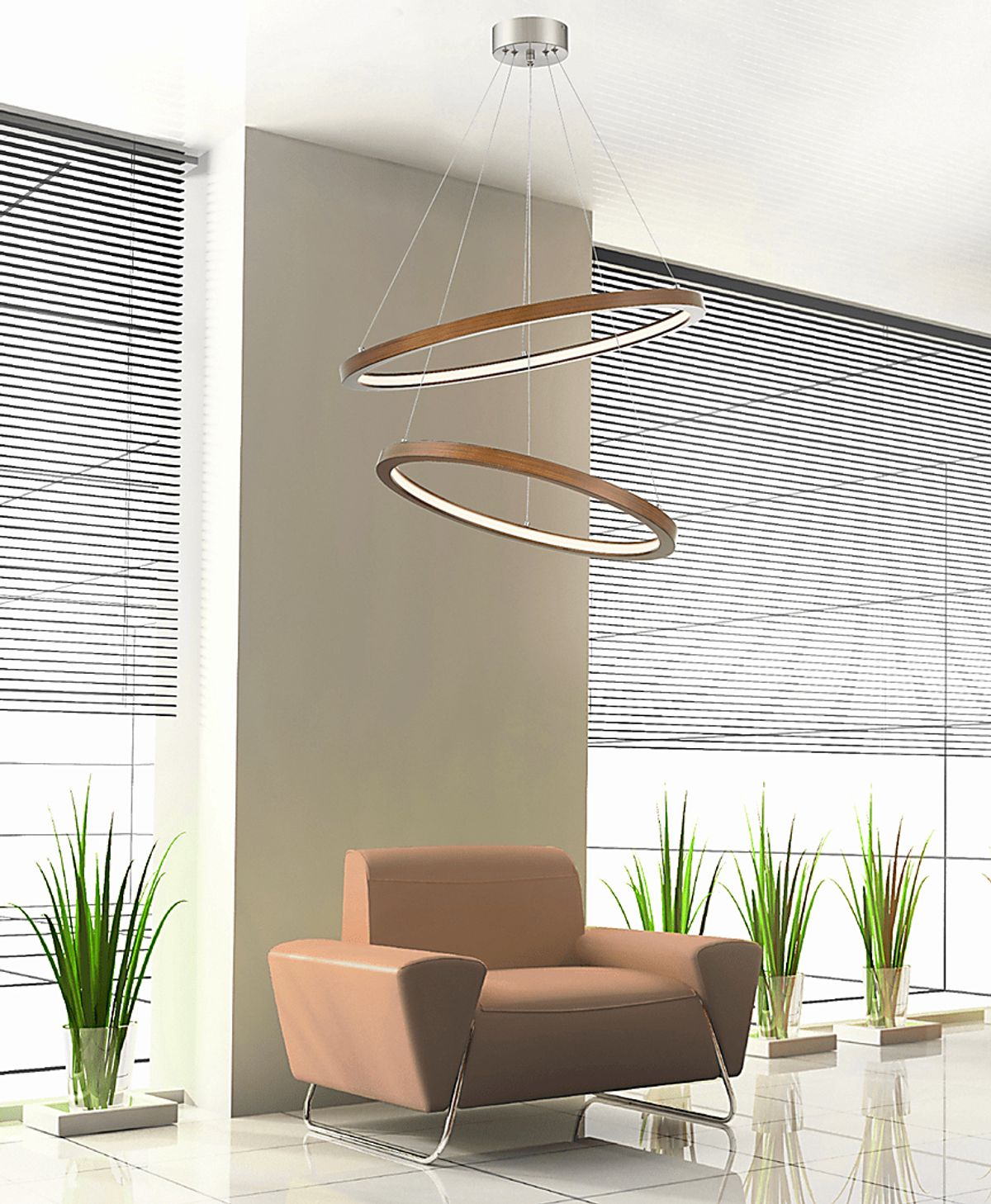 Riga Peak Brown Chandelier | Rooms to Go