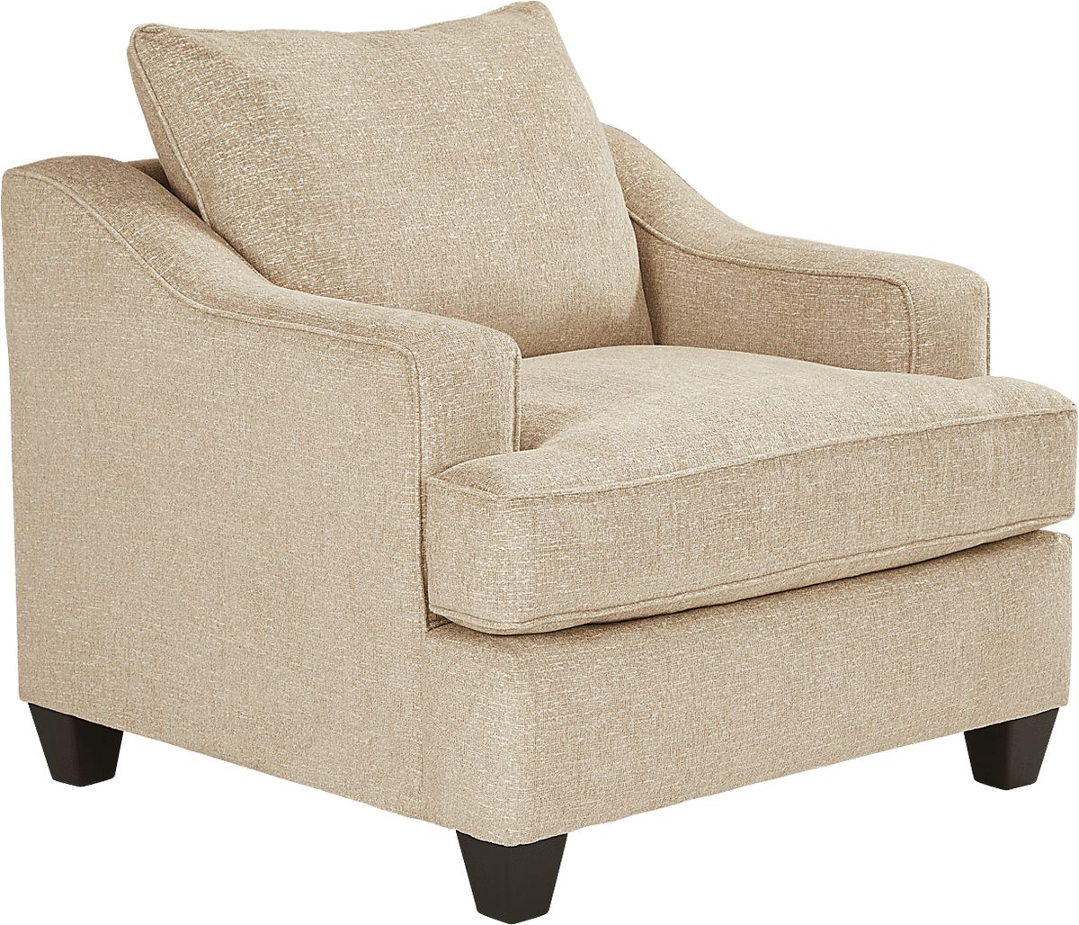 Riley Beige Chenille Fabric Chair | Rooms to Go