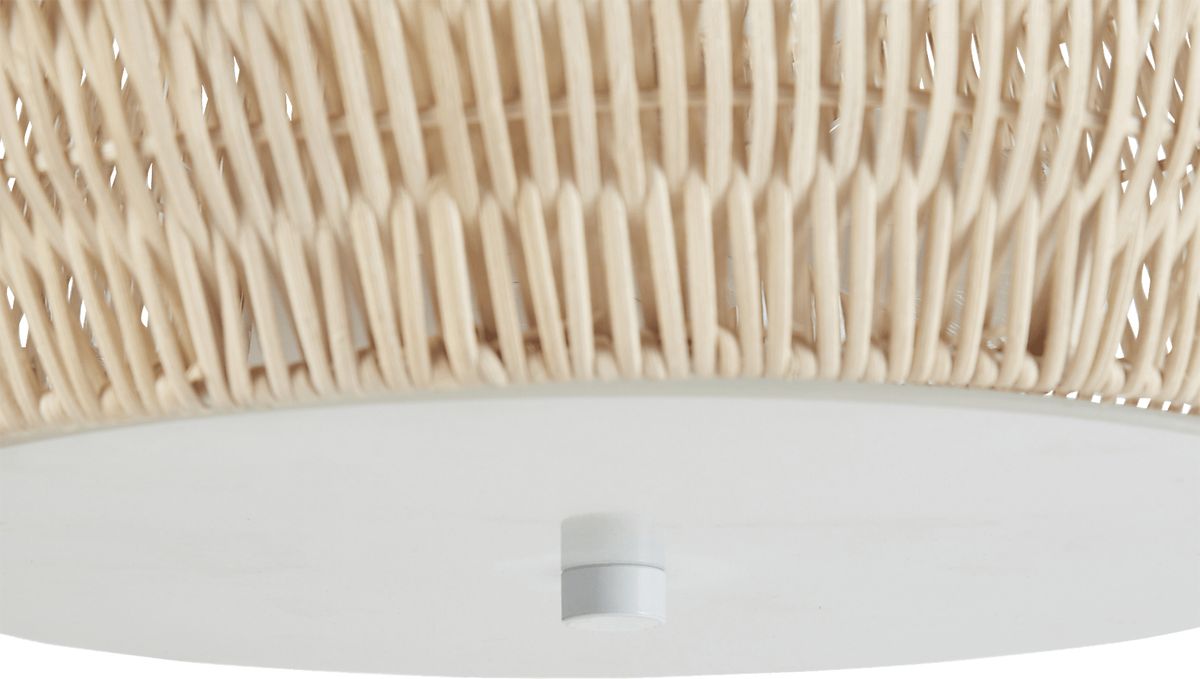 Ripple Shade Natural Beige,White Pendant | Rooms to Go