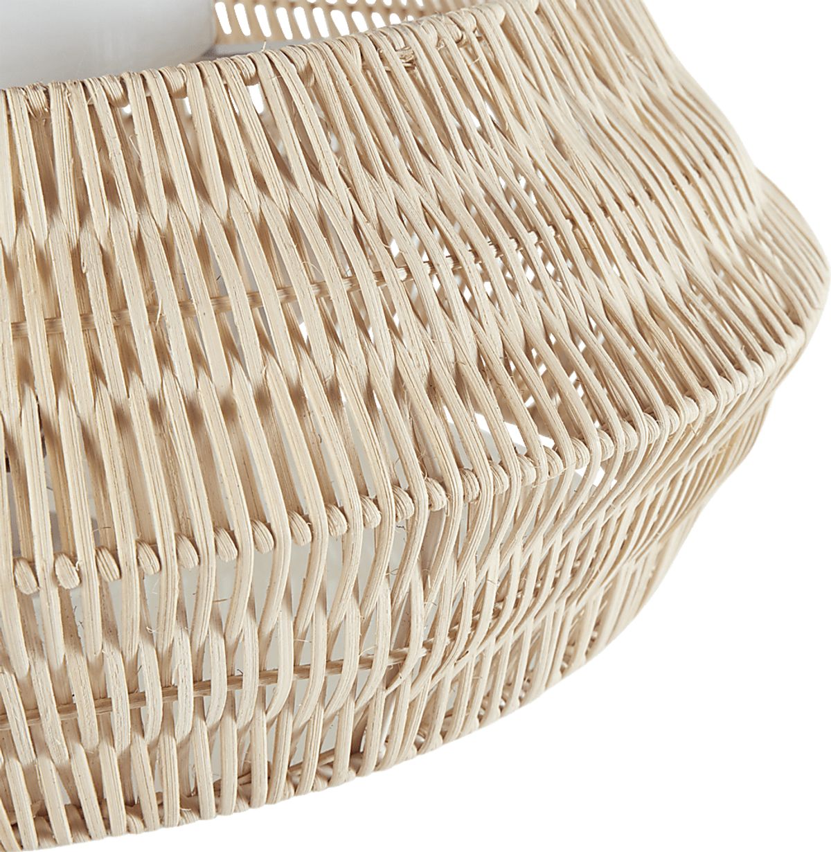 Ripple Shade Natural Beige,White Pendant | Rooms to Go