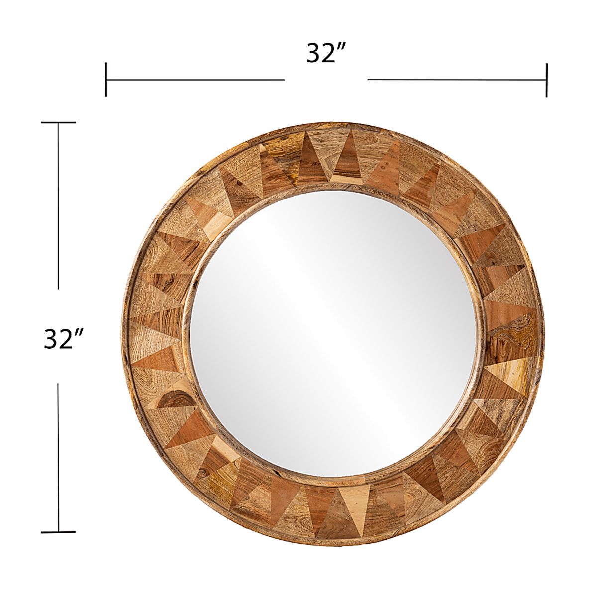 Ritterman Brown Dark Wood Mirror | Rooms to Go