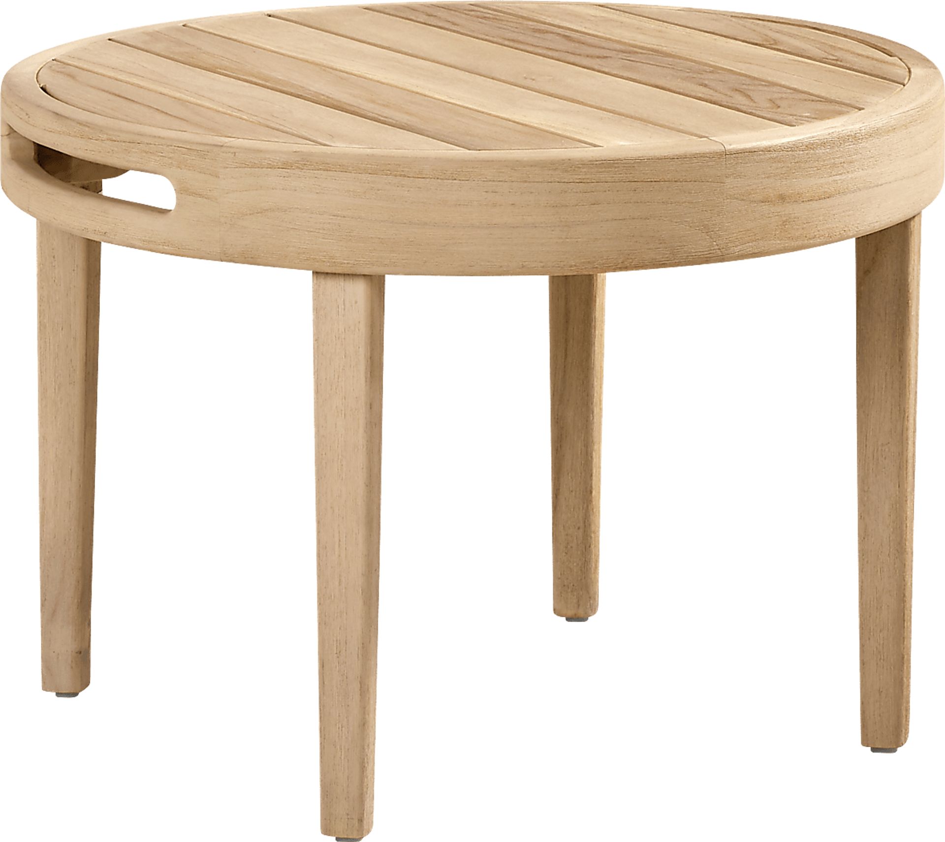 Riva Blonde Light Wood Teak Outdoor End Table | Rooms to Go