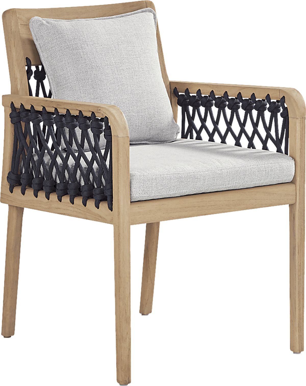 Riva 7 Pc Blonde Light Wood Dove Beige,Gray Teak Outdoor Dining Set ...