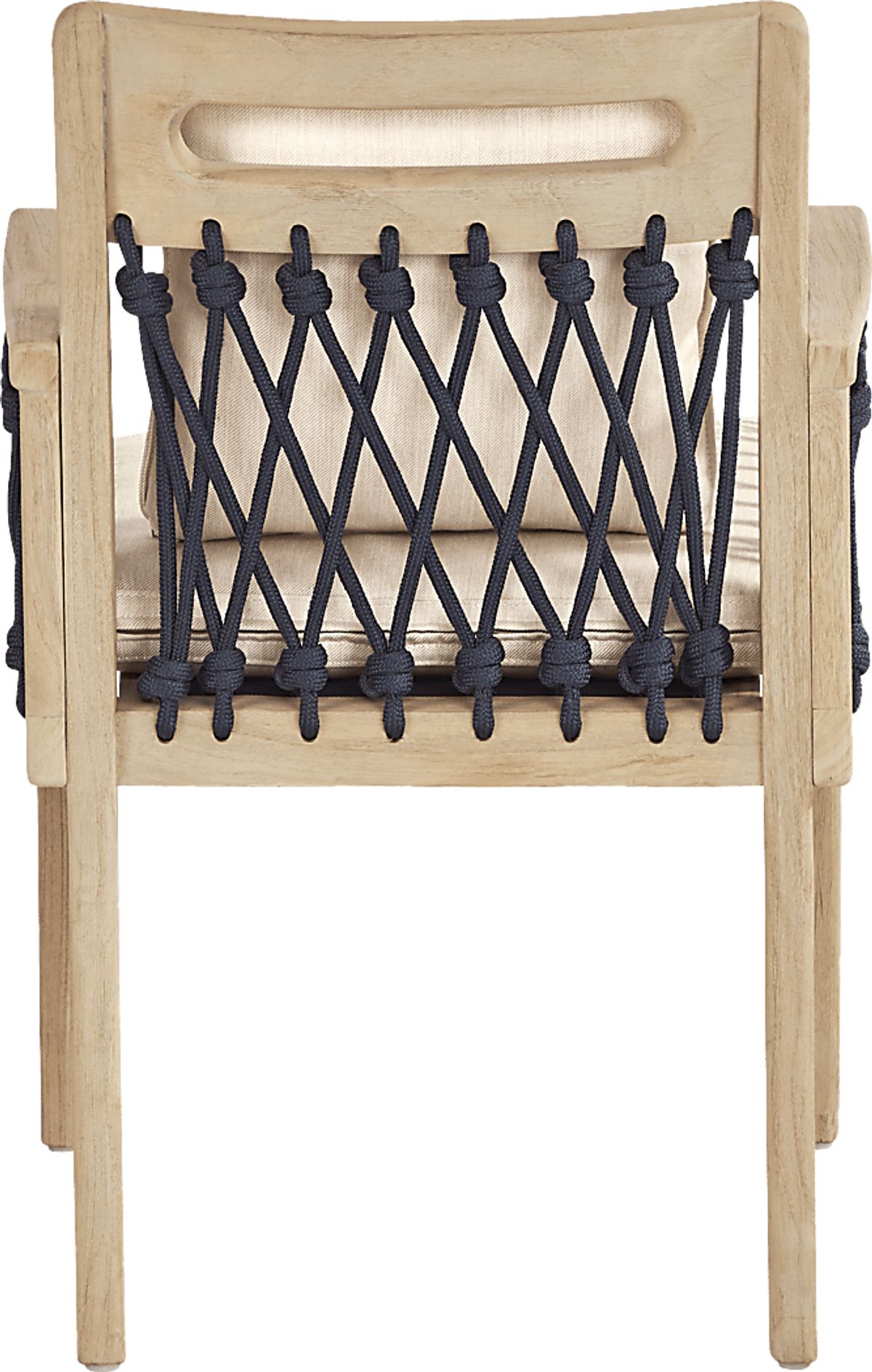 Riva 7 Pc Blonde Light Wood Flax Beige Teak Outdoor Dining Set With ...