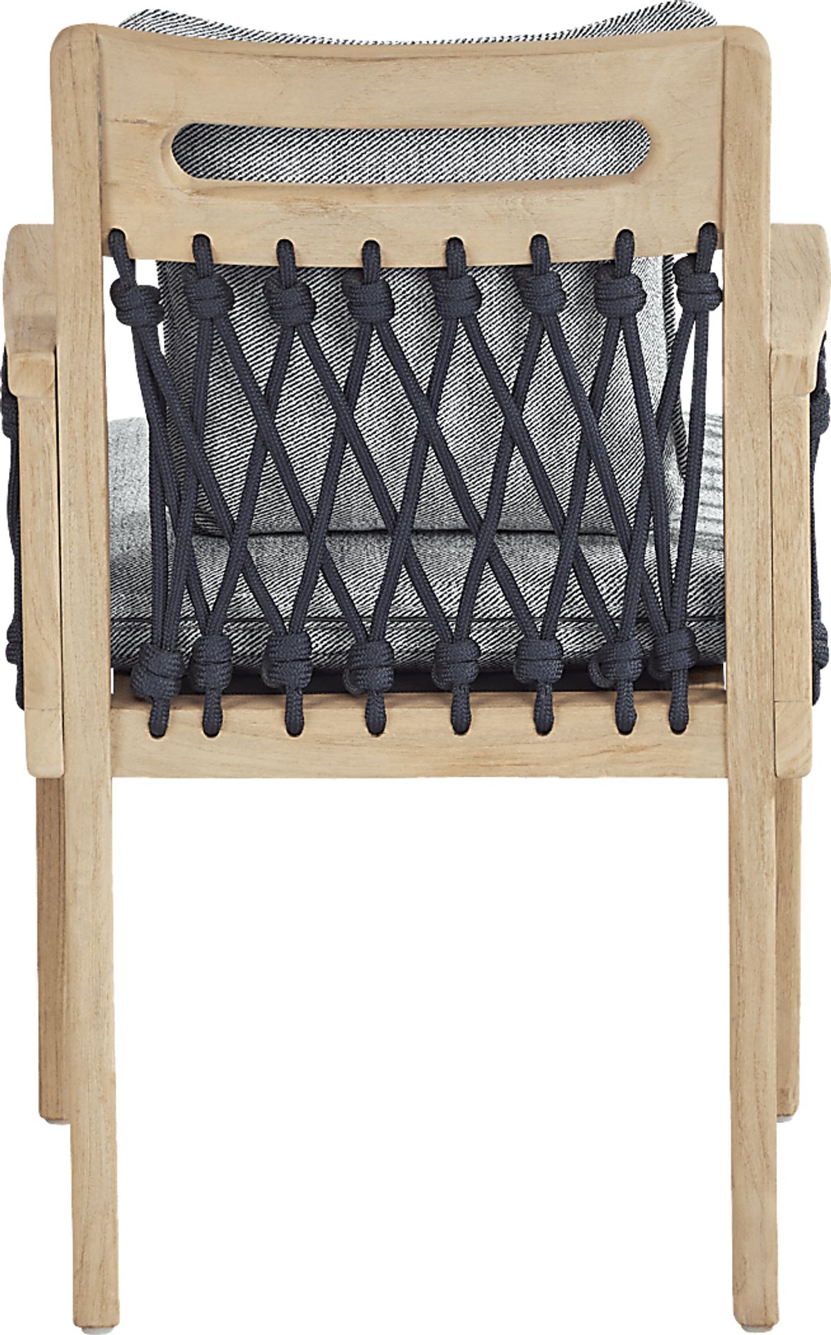 Riva 5 Pc Blonde Light Wood Slate Gray Teak Outdoor Dining Set With ...