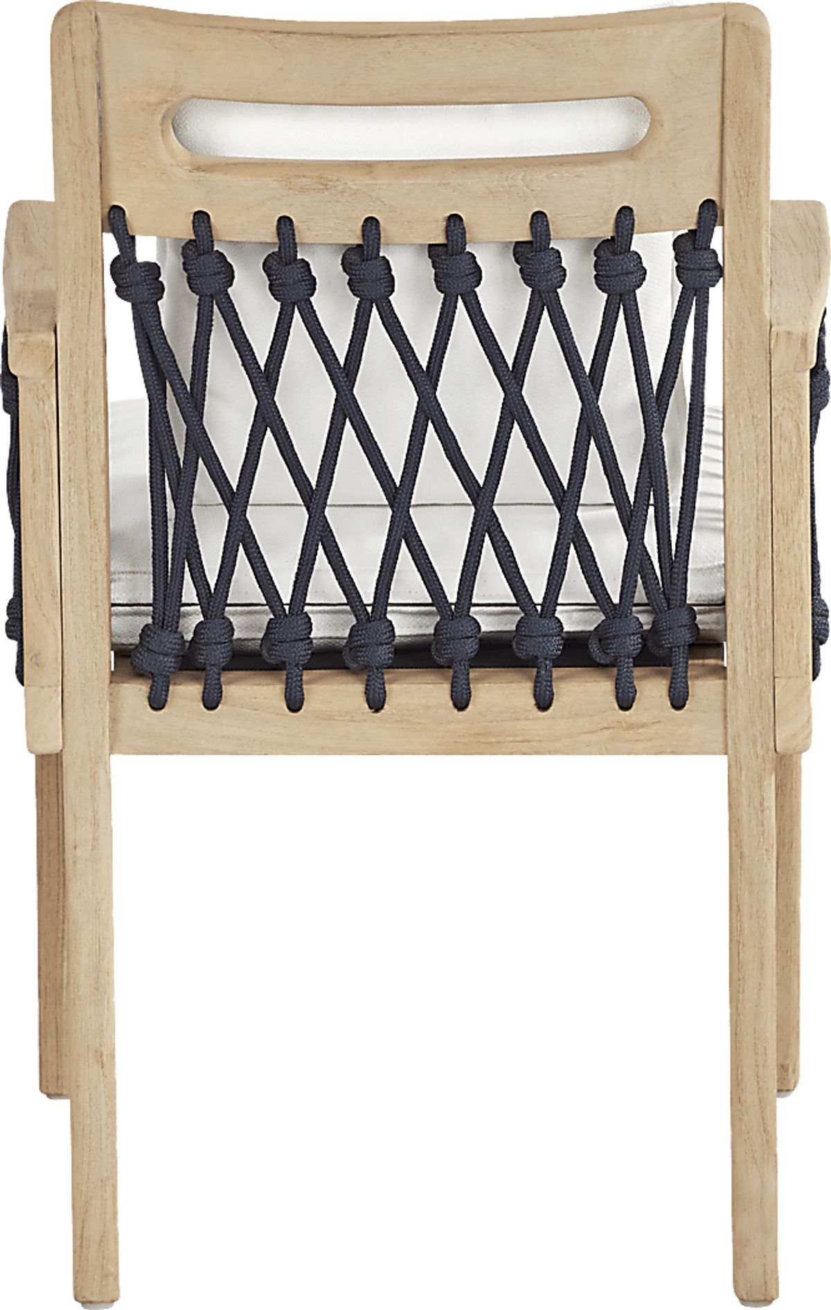 Riva 5 Pc Blonde Light Wood White Teak Outdoor Dining Set With Dining ...