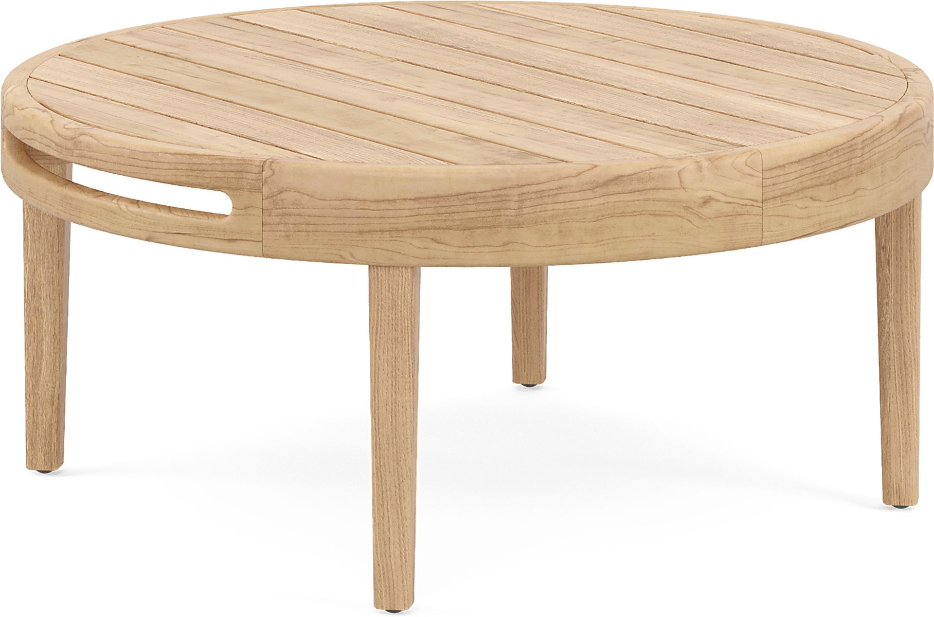 Riva Blonde Light Wood Teak Outdoor Cocktail Table | Rooms to Go