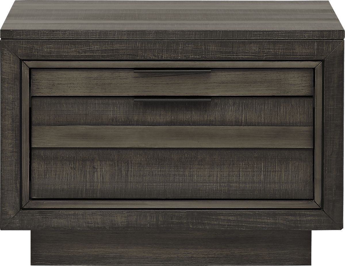 River Street Graphite Black Nightstand | Rooms to Go