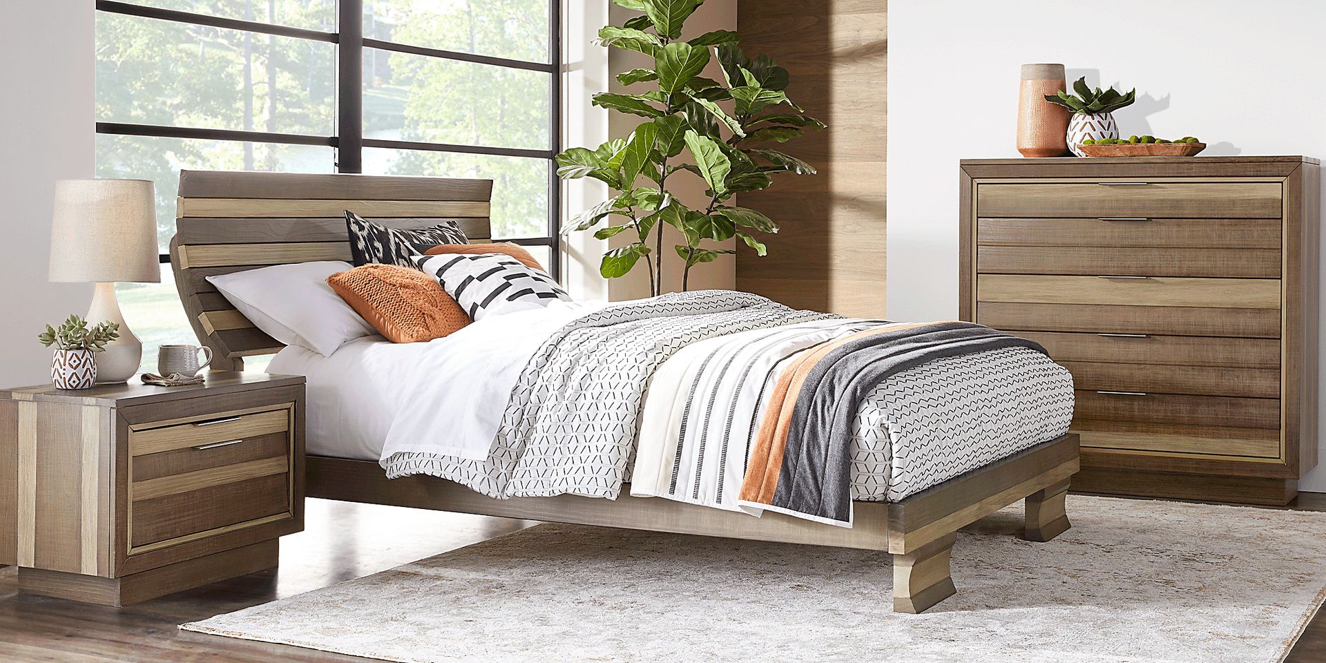 River Street Mocha Brown Colors,Dark Wood 3 Pc King Scoop Bed | Rooms to Go