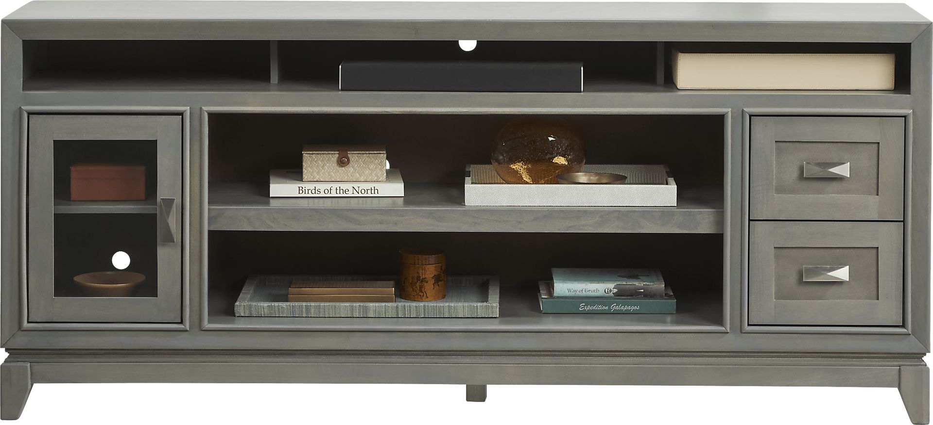 River Terrace Gray Console | Rooms to Go