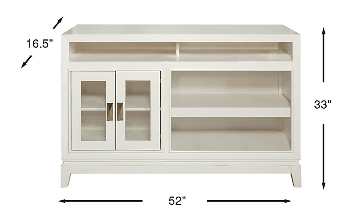 River Terrace Off-White Light Wood,White Console | Rooms to Go