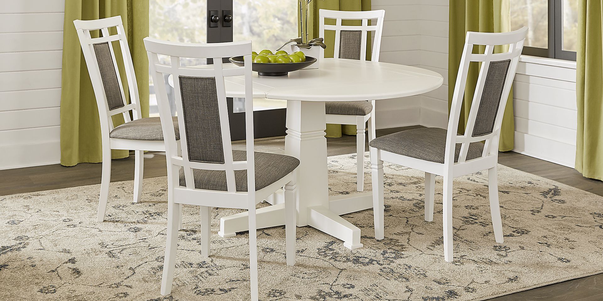 Riverdale White Colors,White Round Dining Table | Rooms to Go