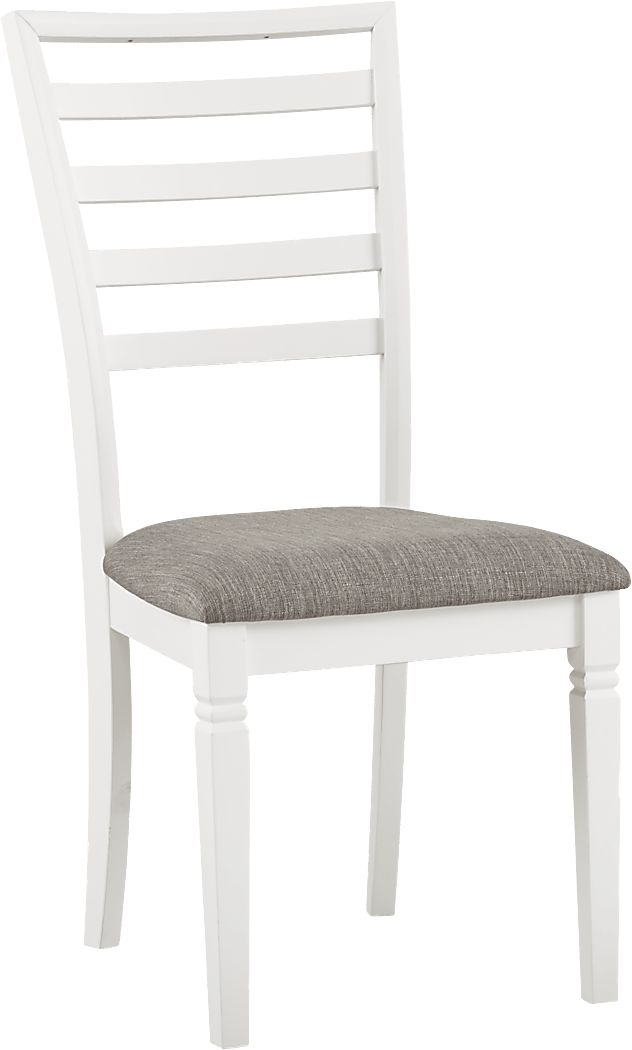 Riverdale White Ladder Back Side Chair - Rooms To Go