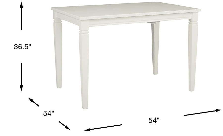 Riverdale White Colors,White Counter Height Dining Table - Rooms To Go