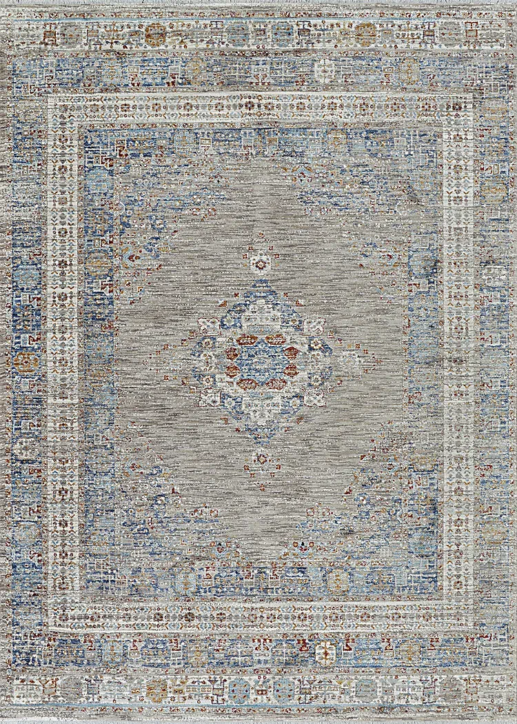 Riverdeen Blue,Light Brown Blue,Brown Rug | Rooms to Go