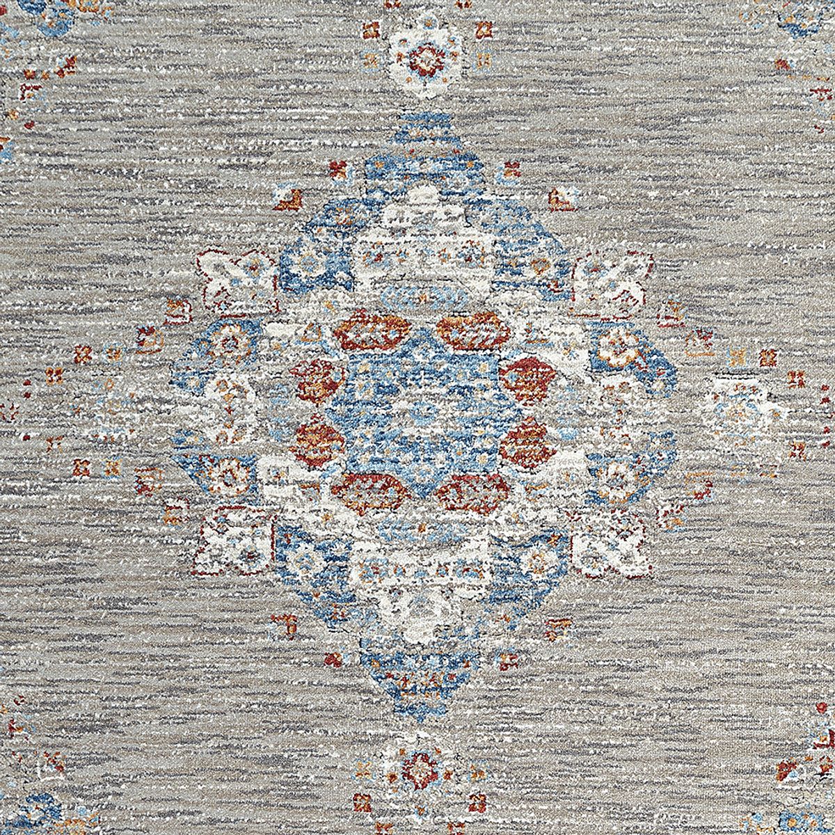 Riverdeen Blue,Light Brown Blue,Brown Rug | Rooms to Go