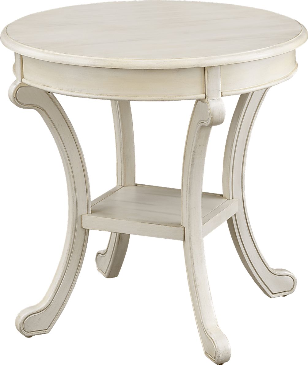 Riverine Cream Colors,Light Wood,White Accent Table - Rooms To Go