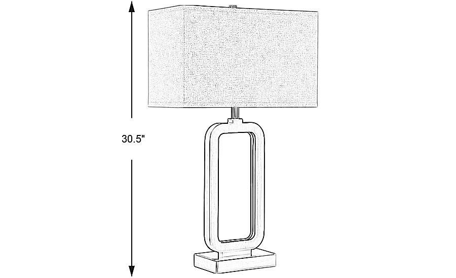 Robin Lane Walnut Lamp - Rooms To Go