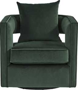 Rockaway Point Green Velvet Plush Swivel Accent Chair | Rooms to Go