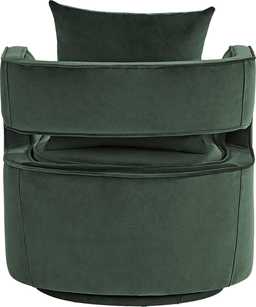 Rockaway Point Green Velvet Plush Swivel Accent Chair | Rooms to Go