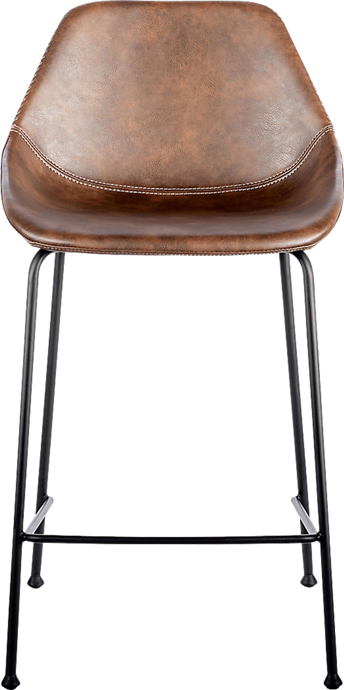 Rockcress Brown Leatherette Counter Stool, Set Of 2 | Rooms to Go