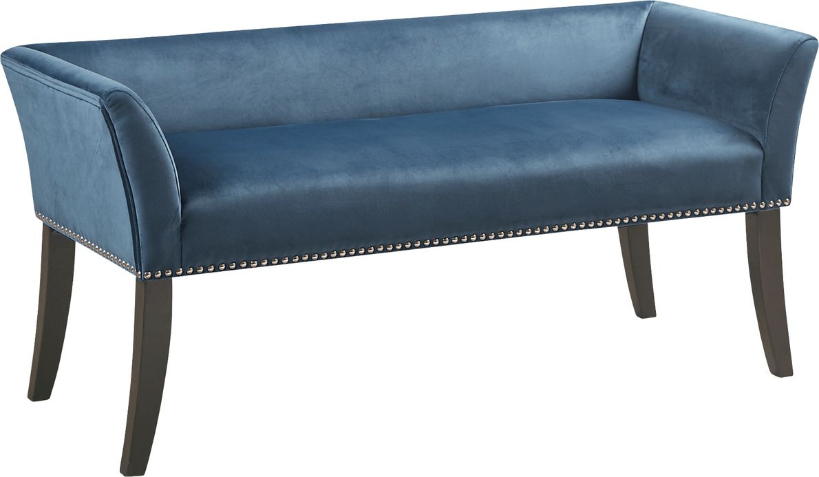 Rockglen Blue Accent Bench - Rooms To Go
