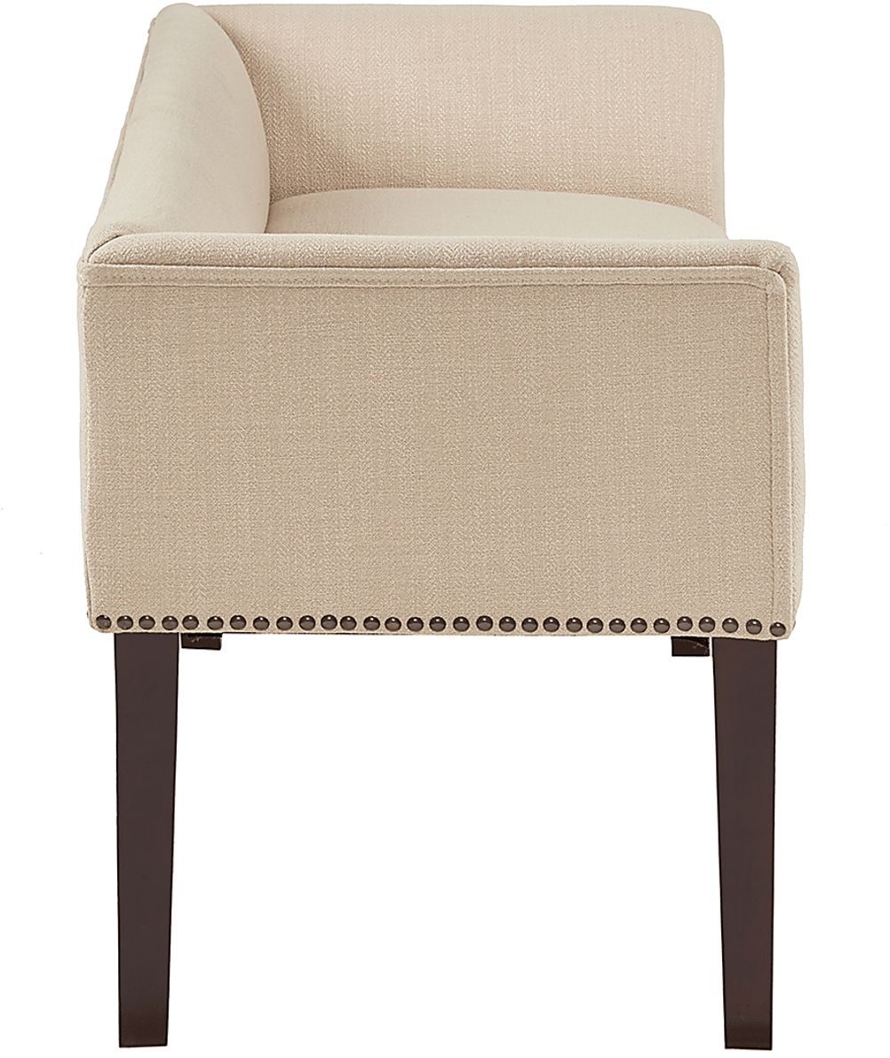 Rockglen Cream Accent Bench - Rooms To Go