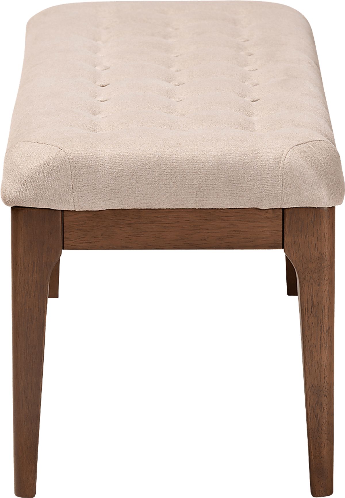 Rofini Beige Polyester Fabric Bench | Rooms to Go