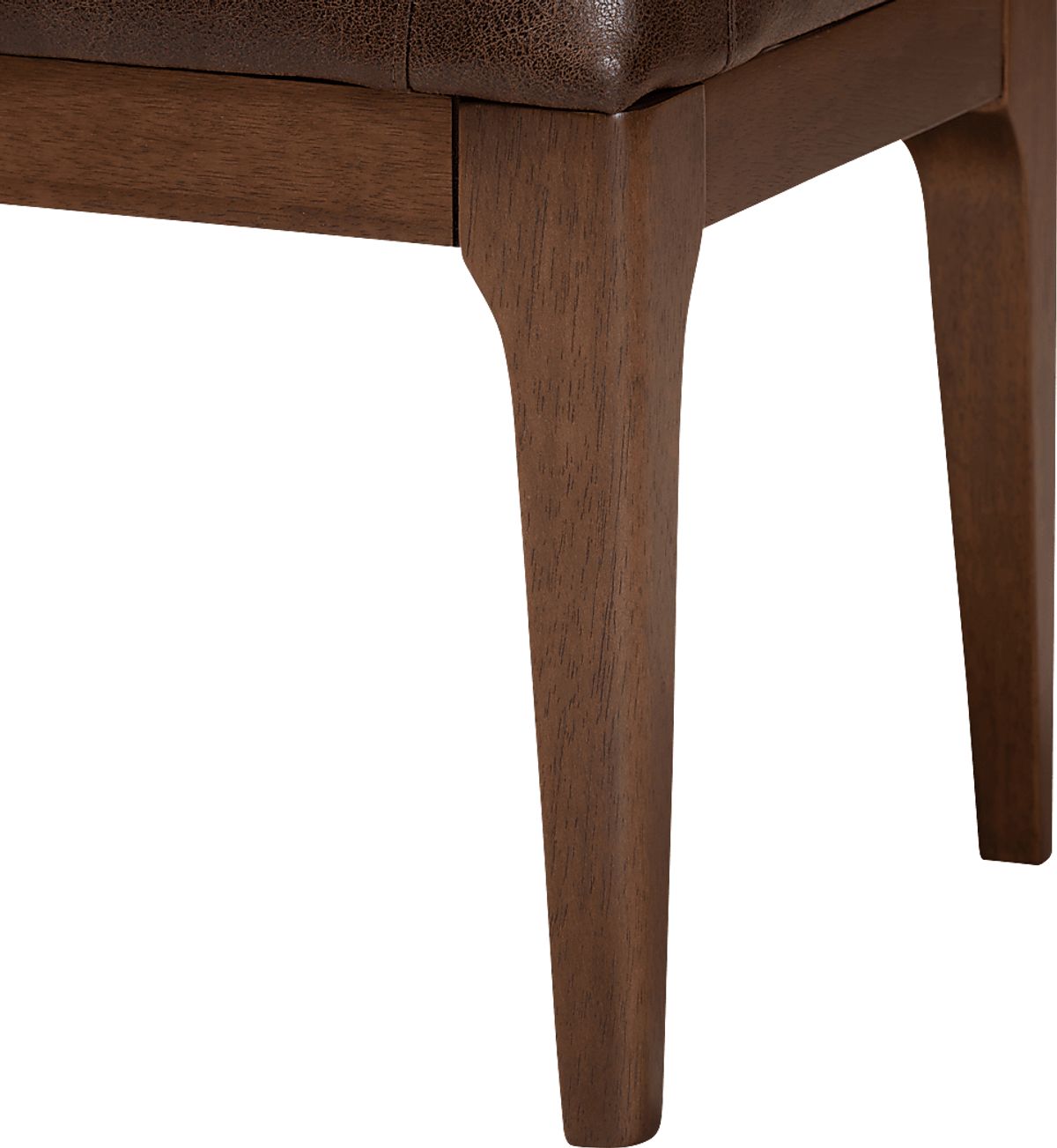 Rofini Brown Dark Wood Polyester Fabric Bench | Rooms to Go