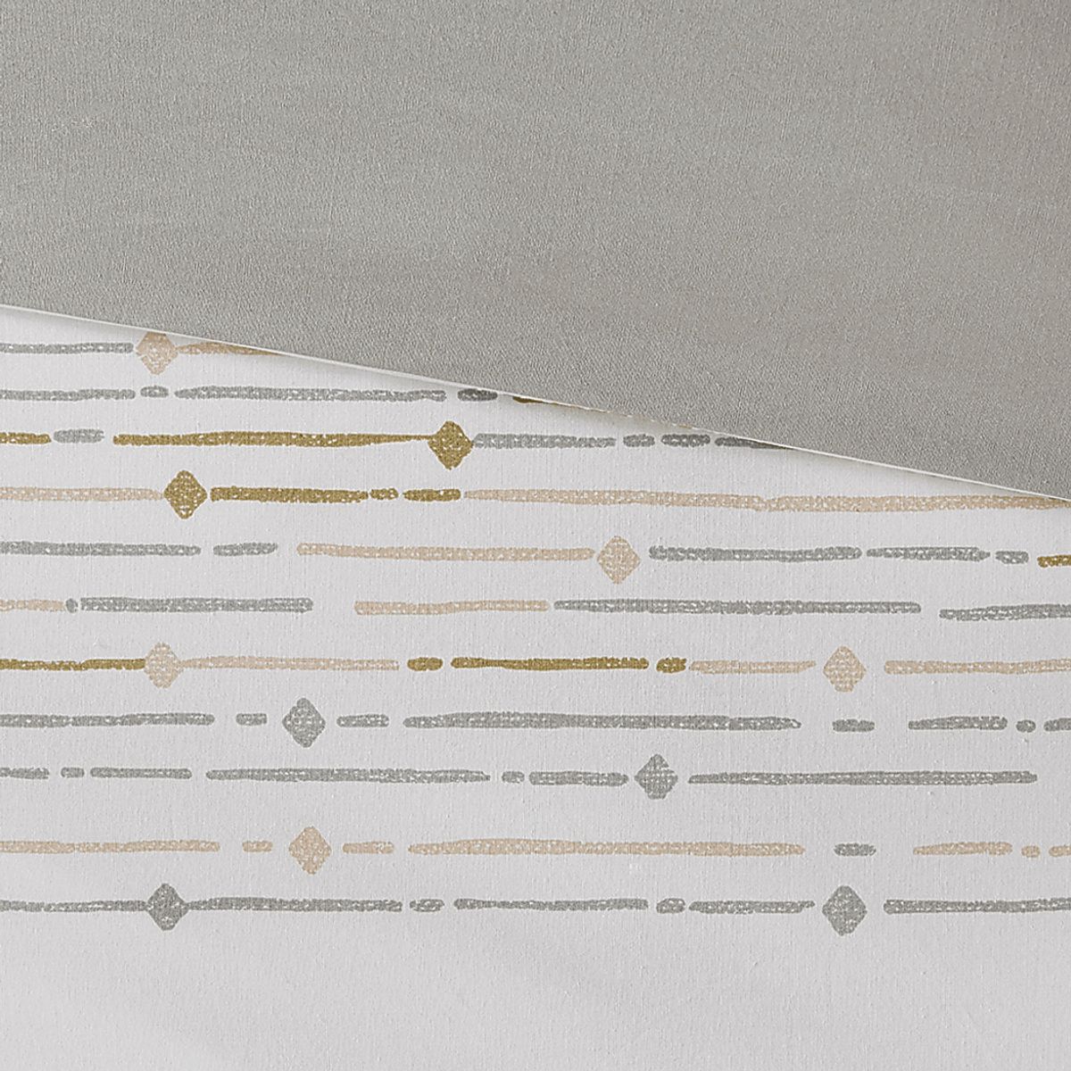 Rohret White Cotton Fabric 3 Pc Full/Queen Duvet Set | Rooms to Go