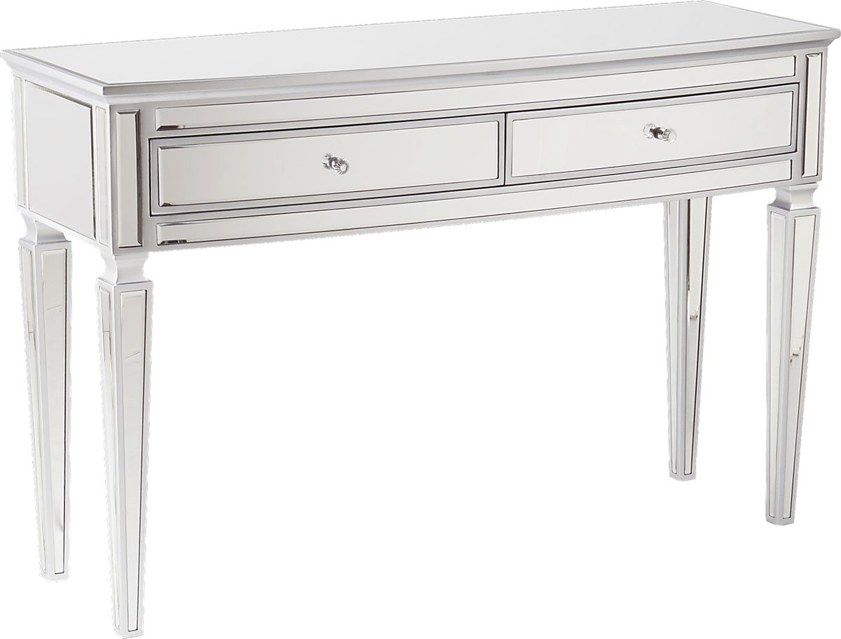 Romeyn Silver Gray Console Table | Rooms to Go