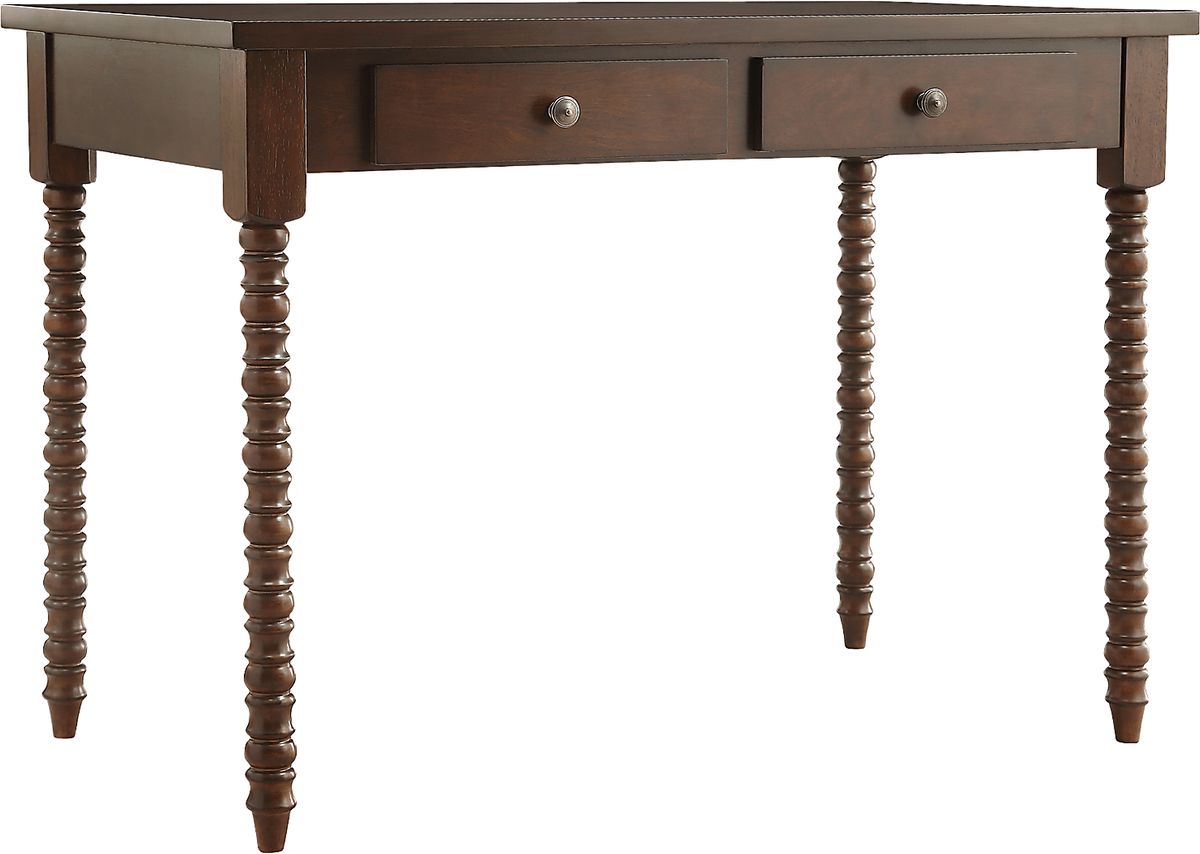 Ronia Espresso Dark Wood Desk | Rooms to Go