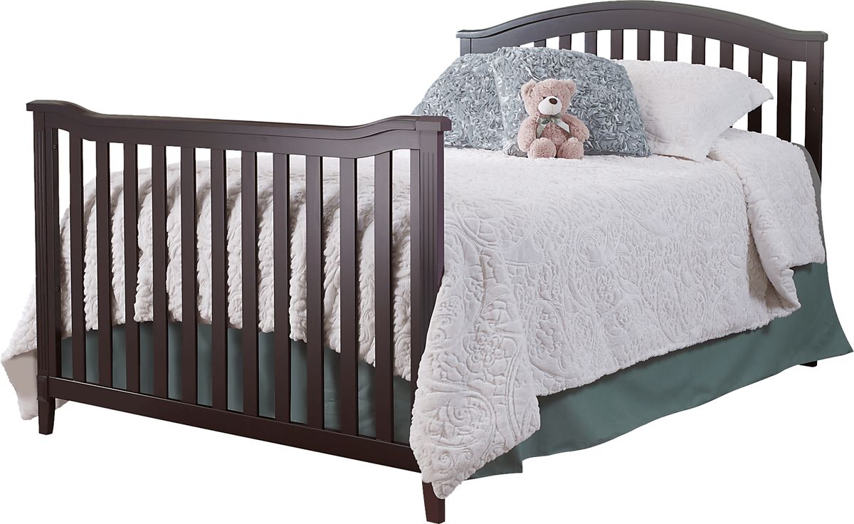 Ronja Brown Dark Wood Crib With Changer | Rooms to Go