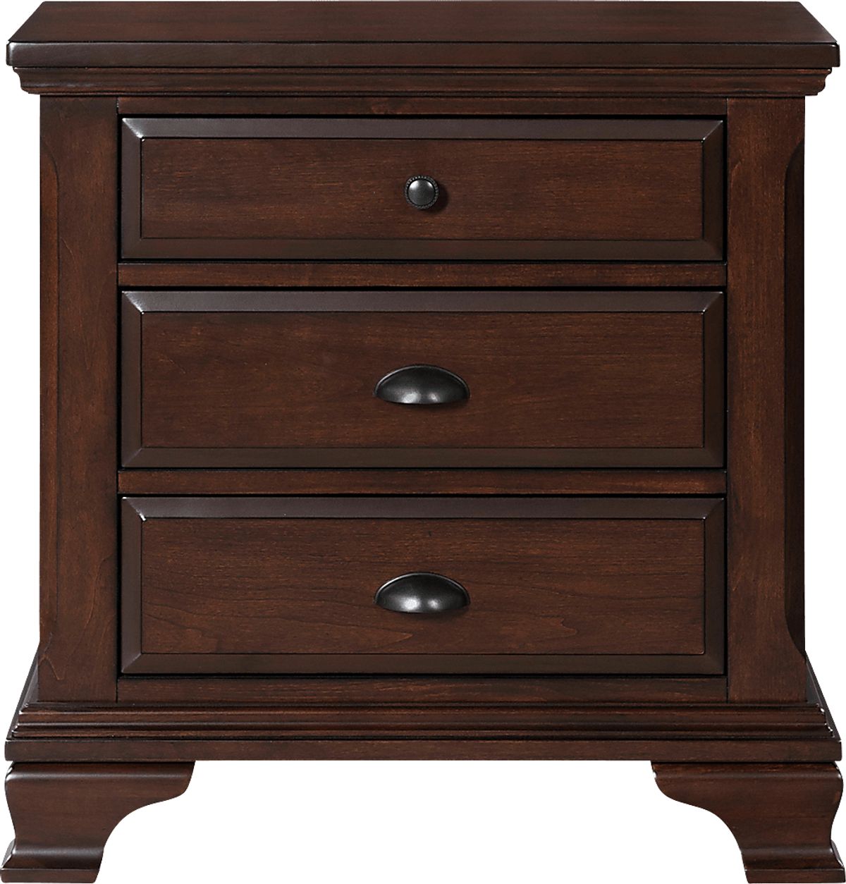 Rootaid Cherry Dark Wood Nightstand | Rooms to Go