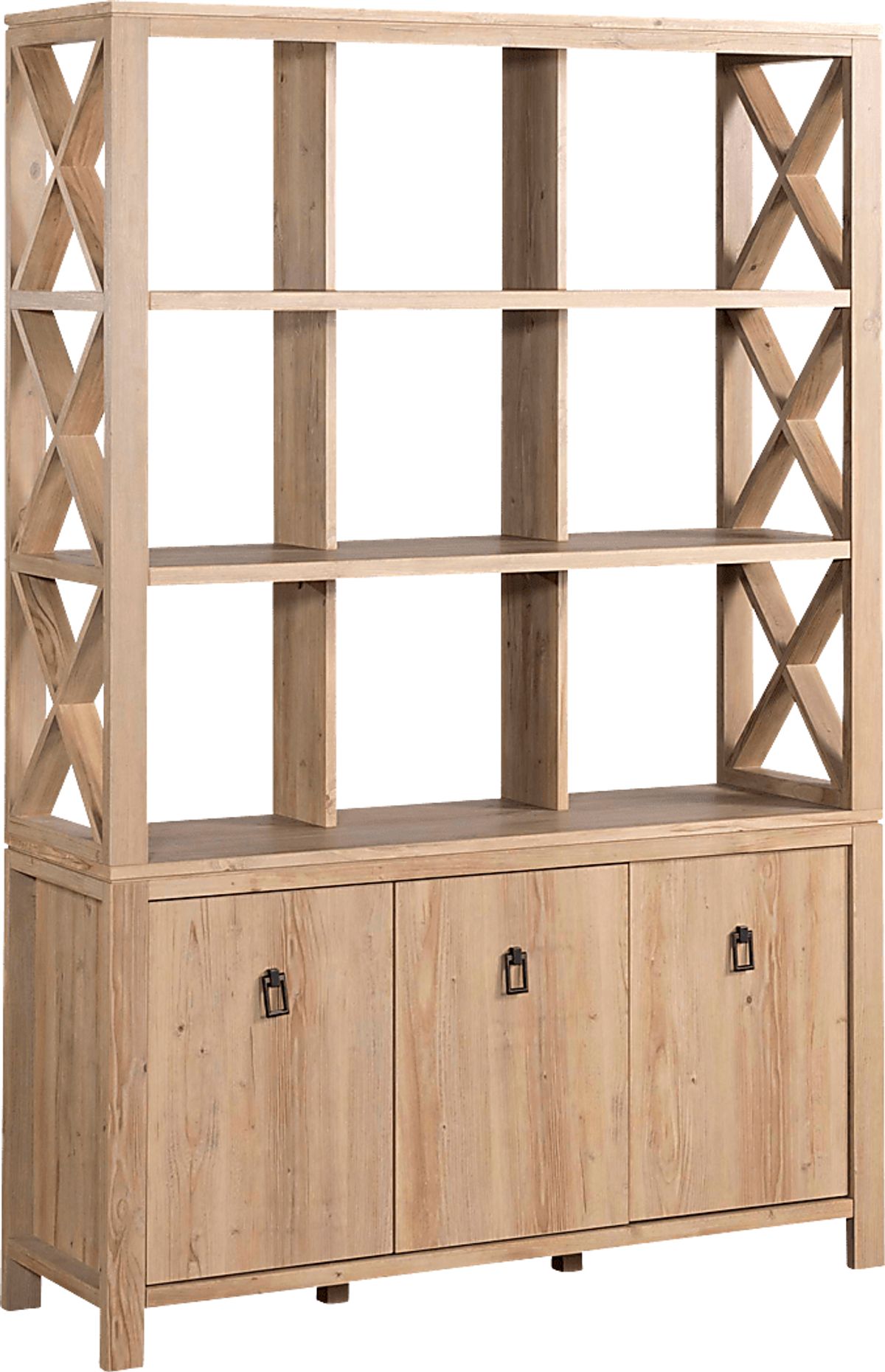 Rootstone Brown Dark Wood Bookcase | Rooms to Go