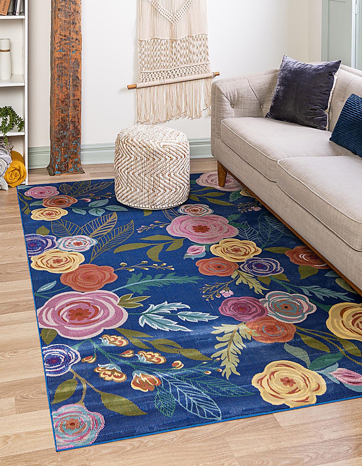 Rosebud Blue,Green,Pink Rugs | Rooms to Go