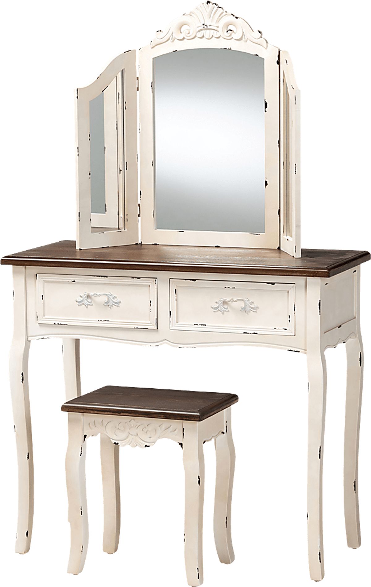Rosedown White Vanity Set | Rooms to Go