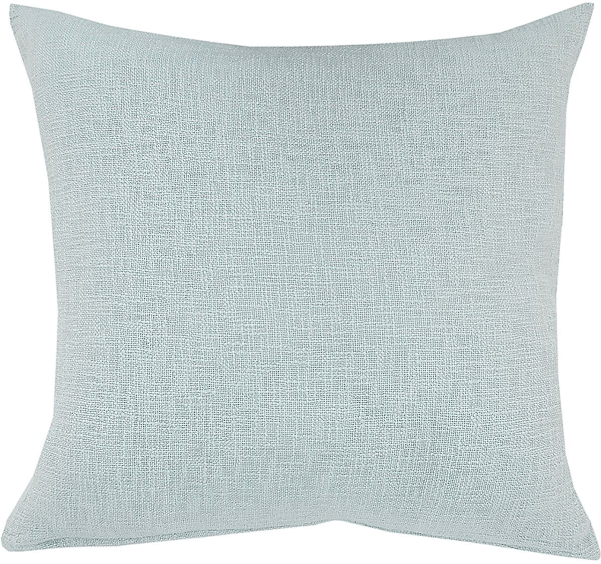 Rosellar Light Blue Cotton Fabric Throw Pillow | Rooms to Go