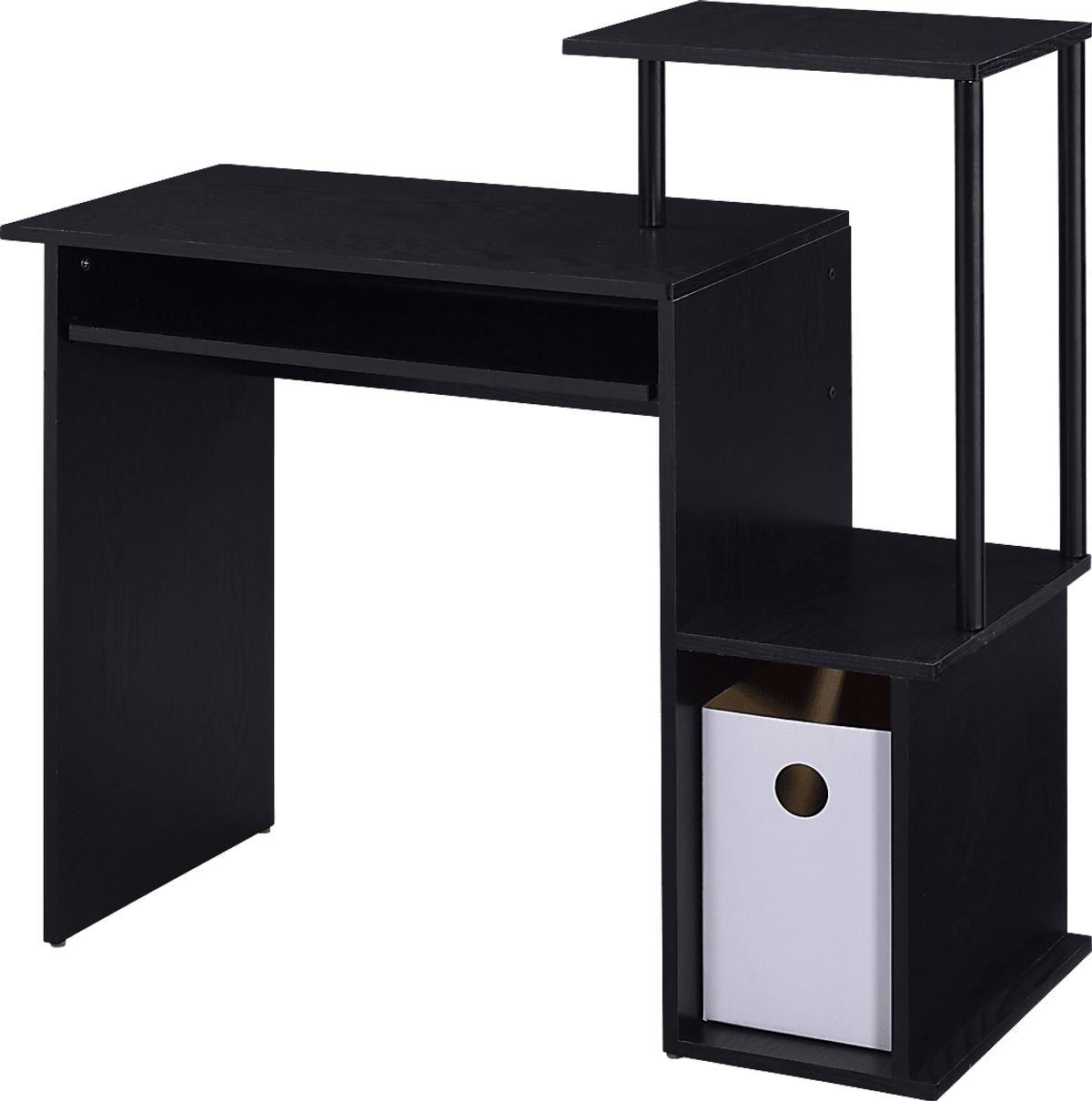 Roseny Black Desk | Rooms to Go