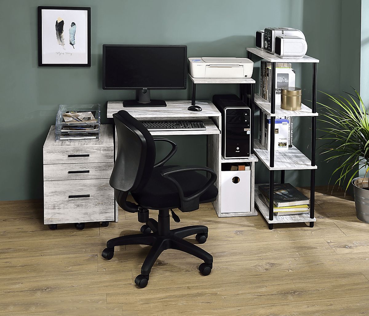 Roseny Brown Desk | Rooms to Go