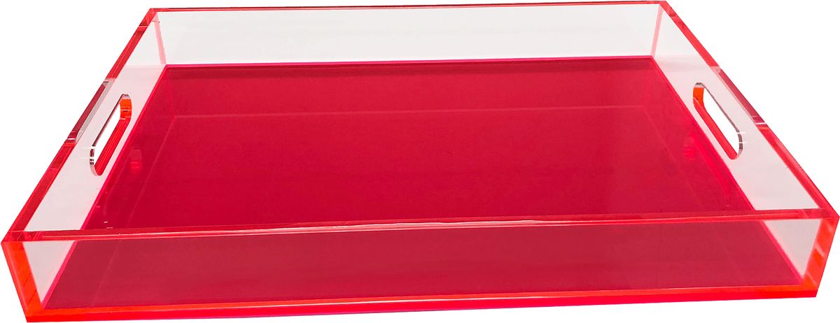 Roseware Hot Pink Tray | Rooms to Go