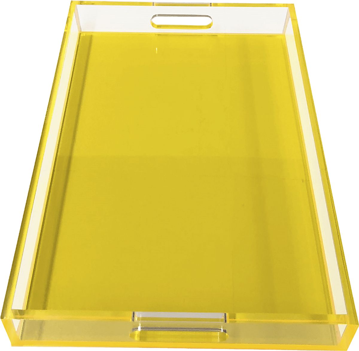 Roseware Yellow Tray | Rooms to Go