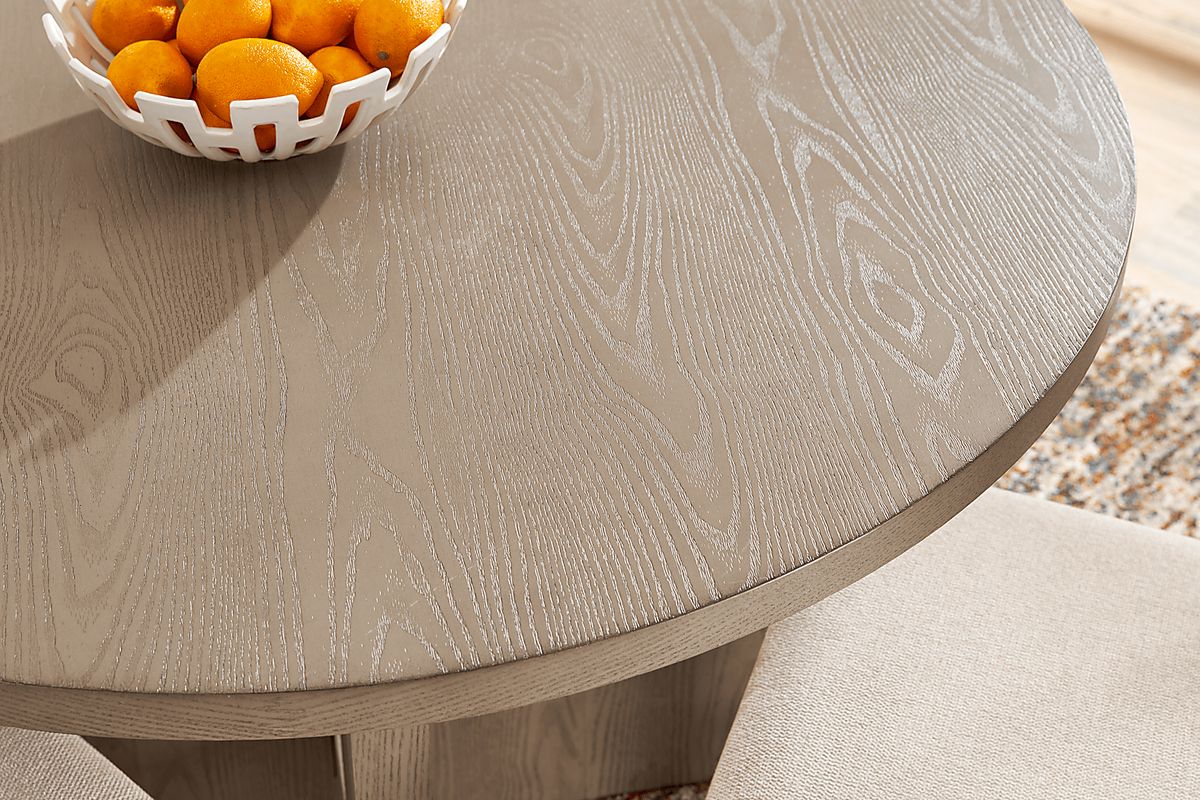 Rosolli Gray Round Dining Table | Rooms to Go