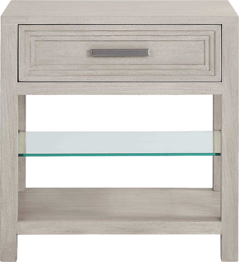 Cindy Crawford Royal Park Ivory Light Wood,White Nightstand | Rooms to Go