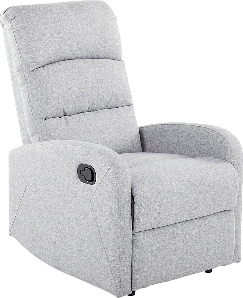 Royervista Gray Polyester Fabric Recliner - Rooms To Go
