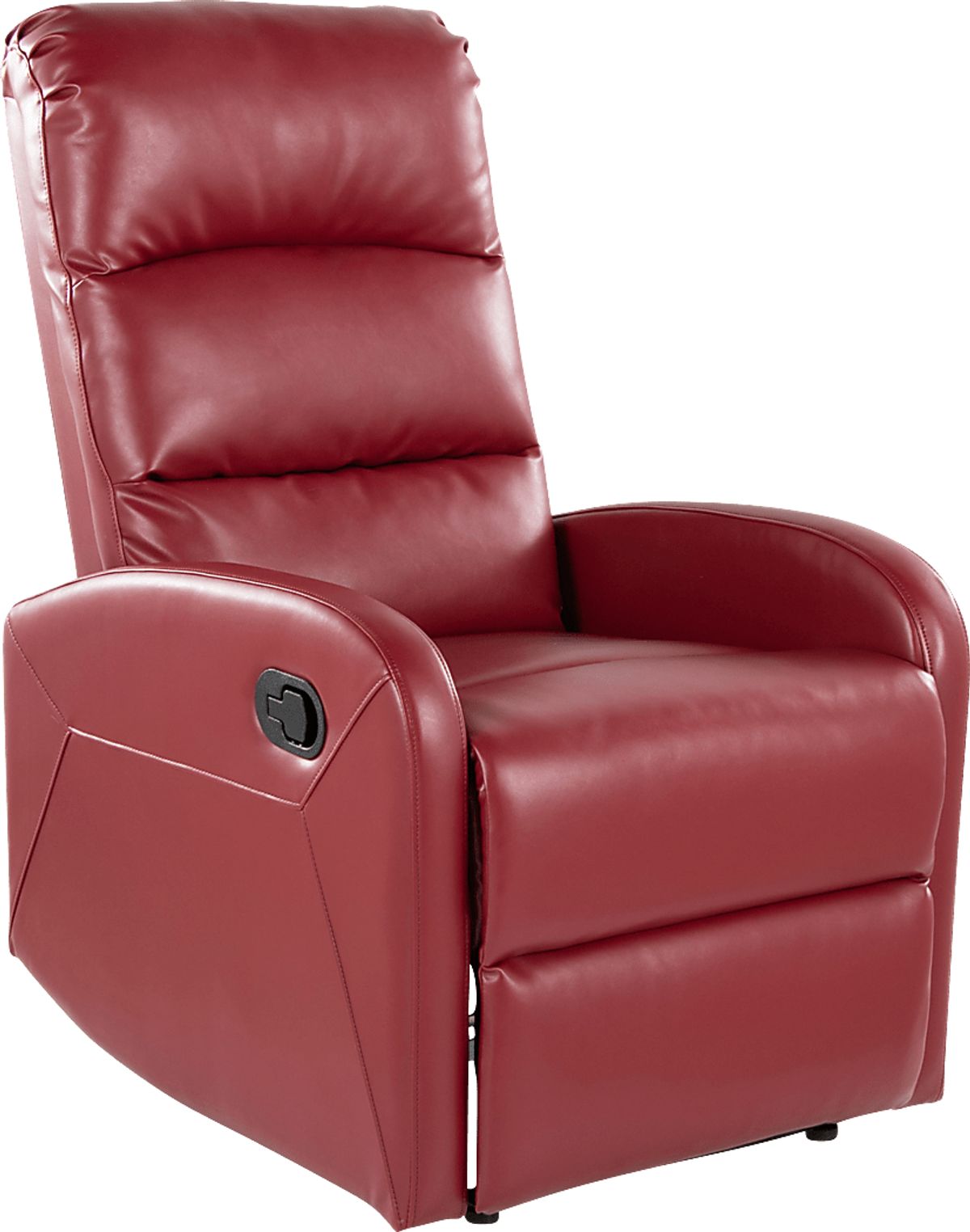 Royervista Red Colors Polyurethane Fabric Recliner | Rooms to Go