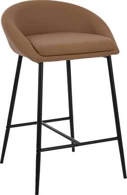 Ruley Black Black,Colors Camel Brown Polyurethane Fabric Counter Height ...