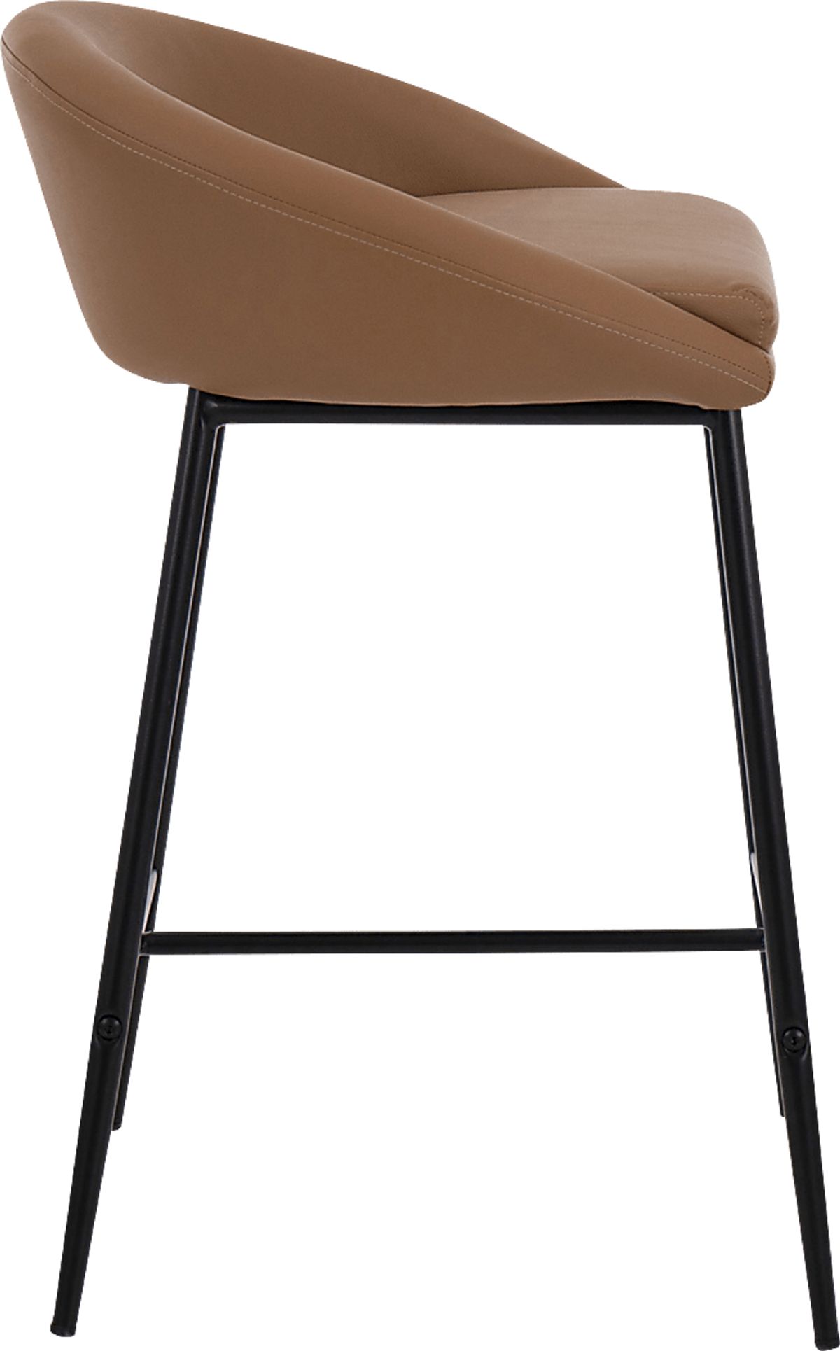 Ruley Black Black,Colors Camel Brown Polyurethane Fabric Counter Height ...