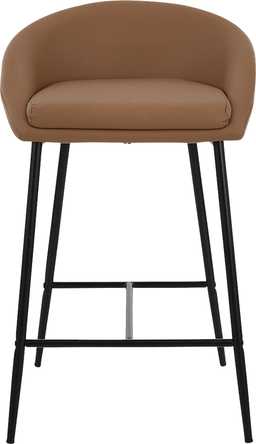Ruley Black Black,Colors Camel Brown Polyurethane Fabric Counter Height ...